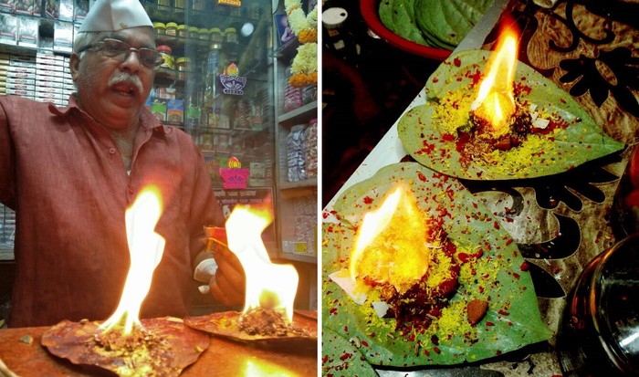 This Indian Street Food Seller Shoves Snacks that Are Literally on Fire ...