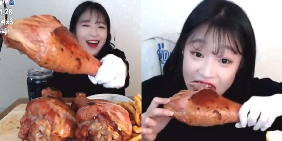 닭다리보다 10배 큰 ‘칠면조 다리’ 싹 먹어 치우는 ‘161cm·49kg’ 유튜버 - 인사이트