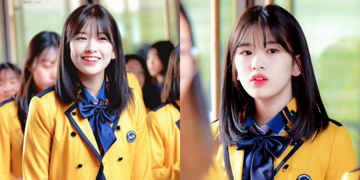 청춘 영화 ‘주인공’같은 아이즈원 안유진의 고등학교 입학식 사진 - 인사이트